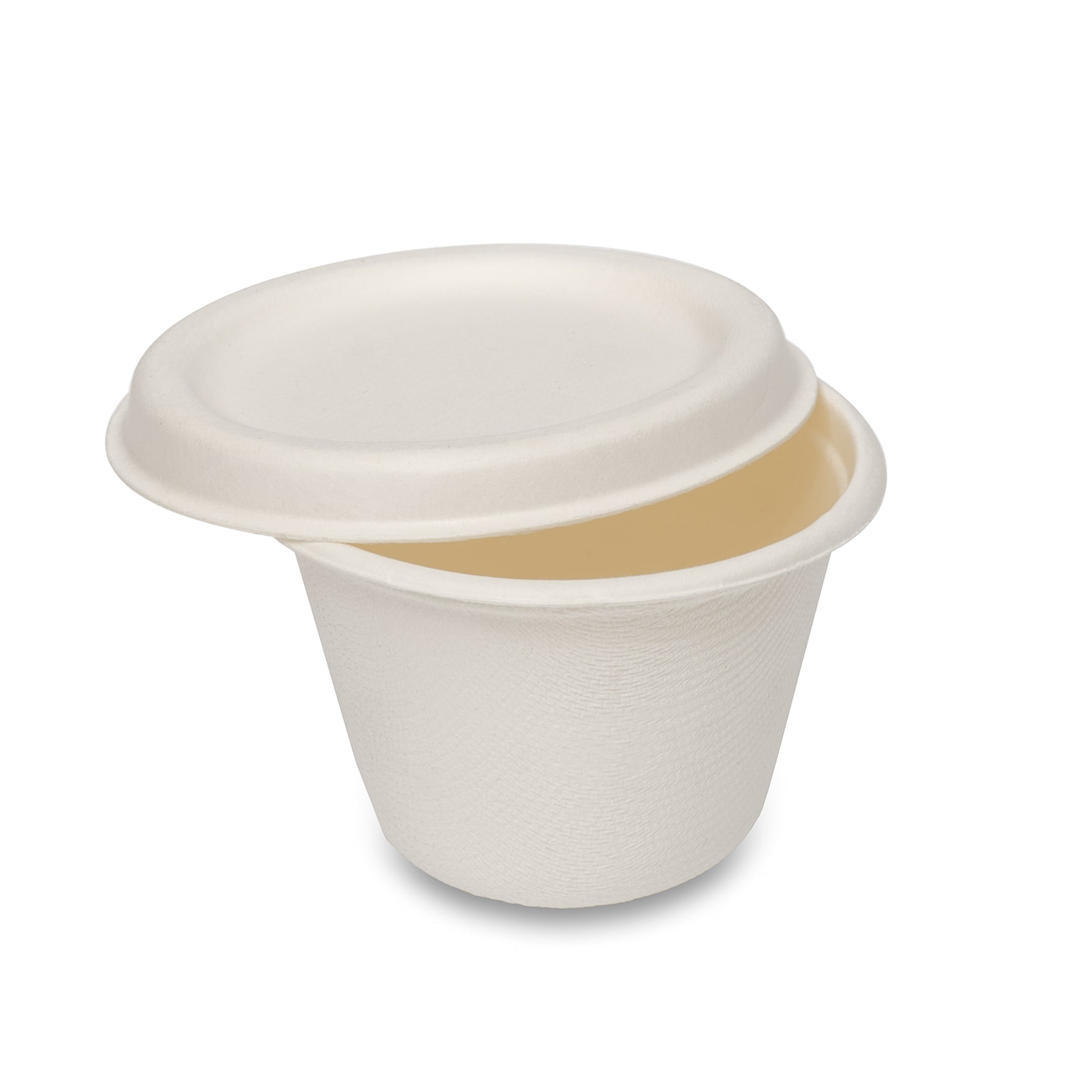 4oz Bagasse Portion Pot & Lid Recyclable/Compostable (Case of 500 ...