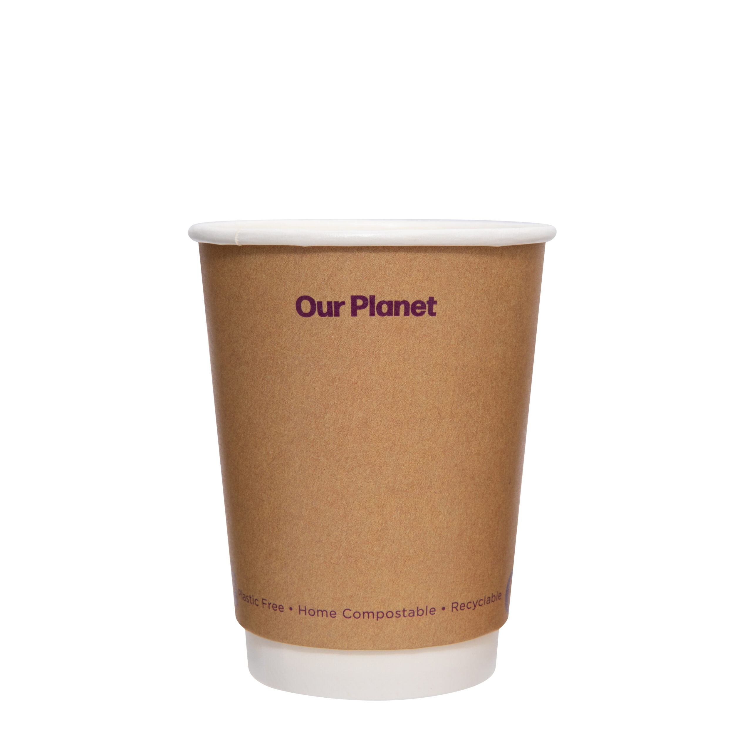 Planetware 12oz Double Wall Takeaway Cup Compostable & Recyclable ...